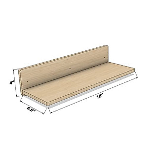 Bush Acres Dezirae- 18" Smart Gym Organizer - 4 Flush T Lock Clips - Includes Shelf - Compatible w Tonal TLock Accessories