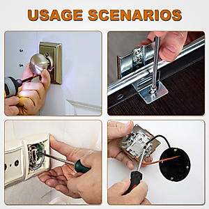 Zmbroll 1200Pcs Phillips Pan Head Small Machine Scews,Tiny Screw,Small Bolts Pan Head Screw,Mini Screw Assortment Kit for Eyeglasses,Watches,Clocks,Mobile Phone