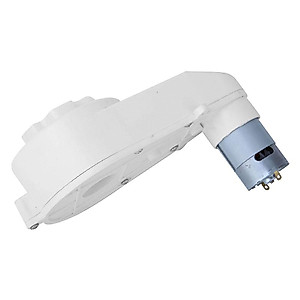 12V Toy White Electric RS550 Motor Gear Box for Kids Carriage Vehicle ATV Motorcycle Remote Control Car(12V550-18000 Turn)
