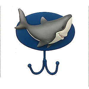 Borders Unlimited Fish 'N Sharks Towel or Coat/Bookbag Wall Hook, Multicolor