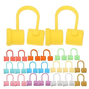 Healeved Silicone Straw Plug Straw Tips Cover 30pcs reusable Straw Toppers Straw End Plugs Silicone Straw Tips Cap for Straws Protector Assorted Color Straw Covers Cap