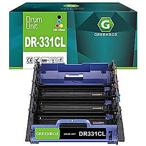 GREENBOX (NO Toner Remanufactured Drum Unit Replacement for Brother DR331CL Drum for HL-L8250CDN L8350CDW L9200CDWT L9300CDWT DCP-L8400CDN L8450CDW L8600CDW MFC-L8650CDW L8850CDW Printer (4 PK, KCMY)