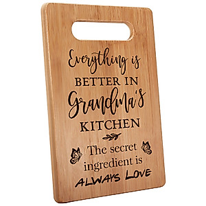 MY-ALVVAYS Grandmother Gift, NaNa gifts, Gifts for Grandma, Cutting Board Gift, 7"x11", Double-Sided Use -045