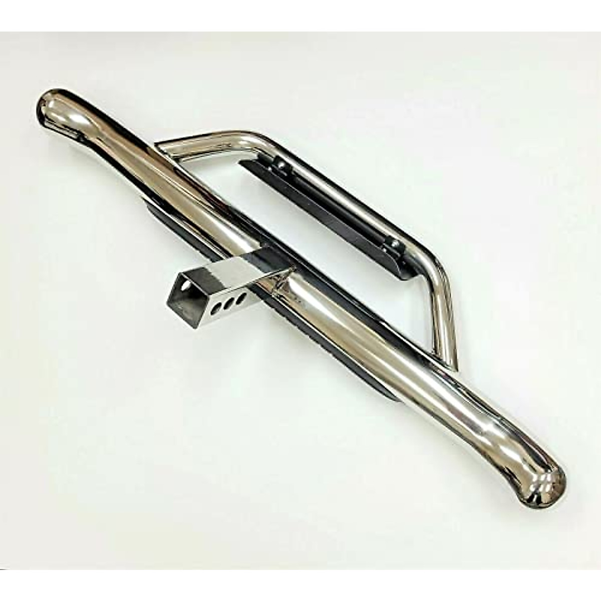 36" x 6.5" Towing Hitch Step Bar Drop Step 2" Receiver Round End Chrome Rear Bumper Guard Universal Truck Trailer