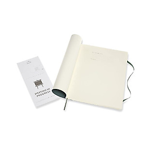Moleskine PRO Notebook, Soft Cover, XXL (8.5" x 11") Professional Project Planning, Black, 192 Pages