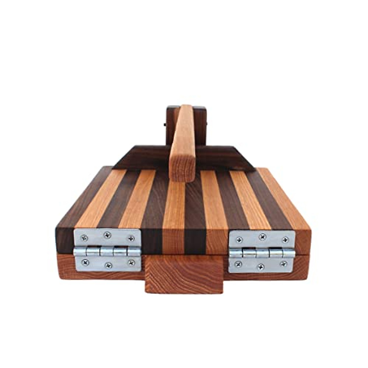 Central Coast Woodworks Hardwood Tortilla Press - Oak & Walnut - 10 inch