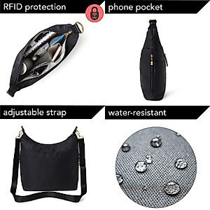 Baggallini womens Samantha Hobo, Black, One Size US