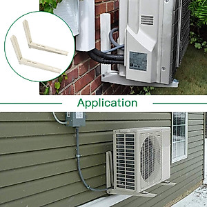 TAKTOPEAK Mini Split Mounting Brackets, Folded Wall Mount for Mini Split from 7000 BTU to 12000 BTU