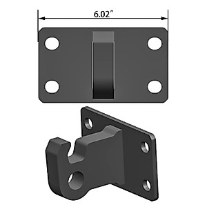 TIOYAR RAM Front Tow Hook Mount Bracket and D-Ring Compatible with 2010-2020 RAM 2500/3500/4500 D-Ring Shackle Bracket, Demon Hook Bracket Replacement