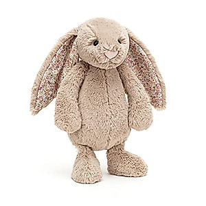 Jellycat Blossom Bea Beige Bunny Stuffed Animal, Medium 12 inches | Rabbit and Bunny Plush Toy | Classic Children's Gift