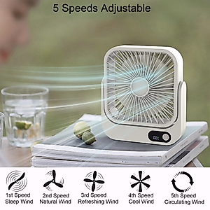 STRUGGANT Portable Fan for Cruise Ship Cabin,Cruise Ship Approved Fan,Cruise Fan with Magnetic Base for Stateroom Ceilings and Walls,USB Rechargeable Fan,Cruise Travel Essentials (1, White)