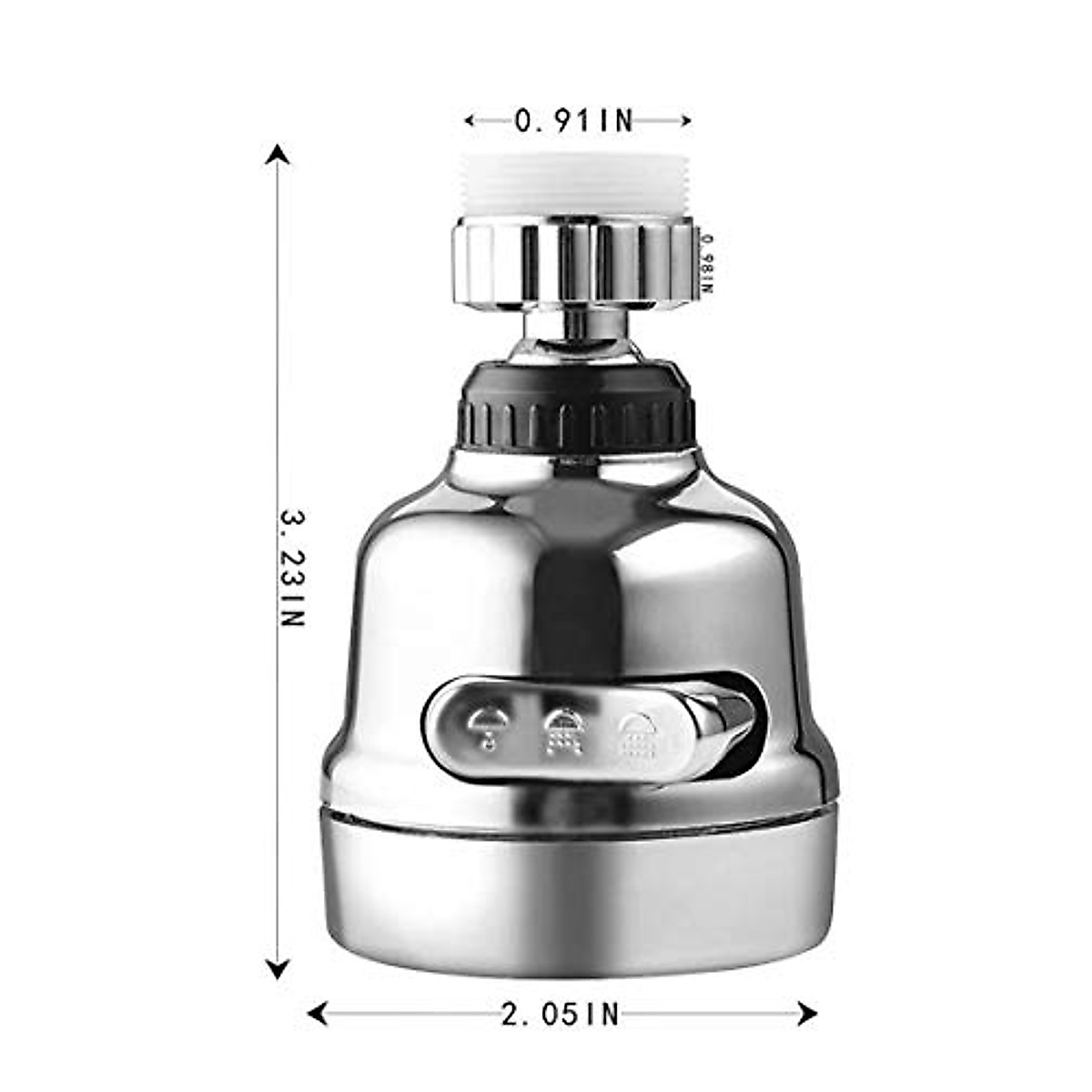 360 Degree Rotating Faucet Movable Kitchen Tap Head Water Saving Nozzle Sprayer