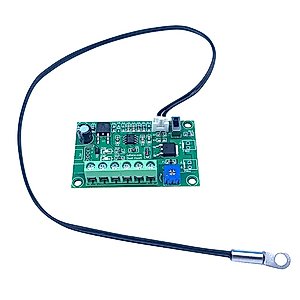 Abovehill PWM Fan Speed Controller, Adjustable Temperature Control Module 2A with Temperature Sensor for 12V/24V DC Fan
