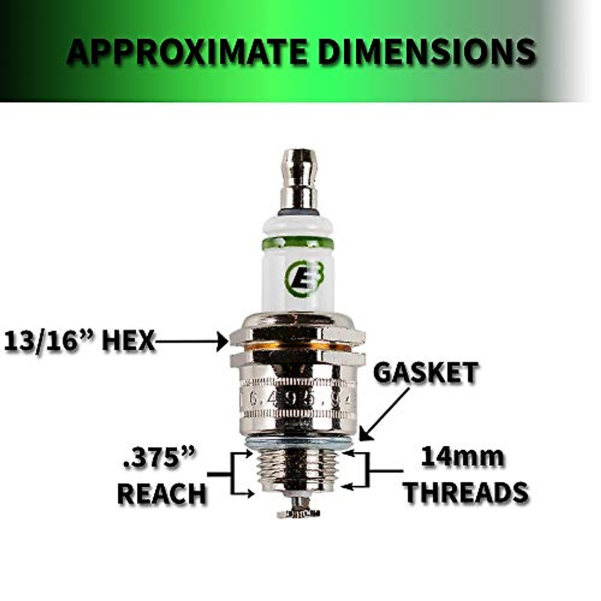 E3 Spark Plugs E3.10 Lawn and Garden Spark Plug, Pack of 1