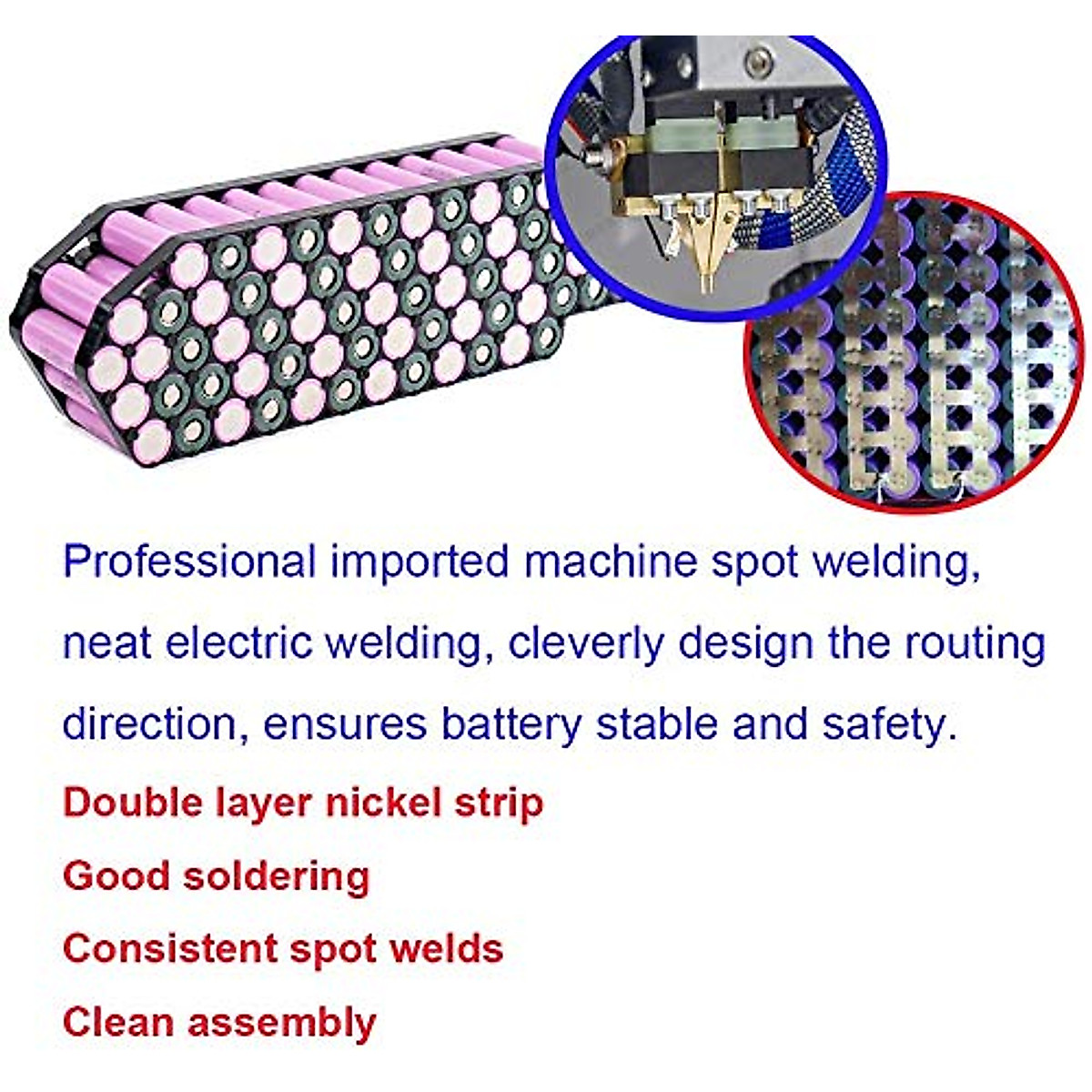 Unit Pack Power 48V Bike Battery - Polly Battery for 1000W 750W 500W Ebike/Electric Bicycle Bafang Tongsheng and Other Bike Conversion Kit(13Ah)