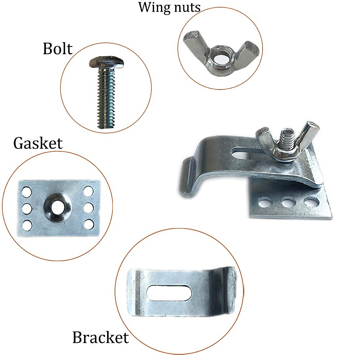 Sink Clips Undermount Kitchen Sink Clips, Epoxy Undermount Sink Brackets Supports for Bathroom Kitchen 10 Pack Kit