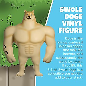You Tooz Swole Doge 5' Tan Vinyl Figurine - Meme Collection