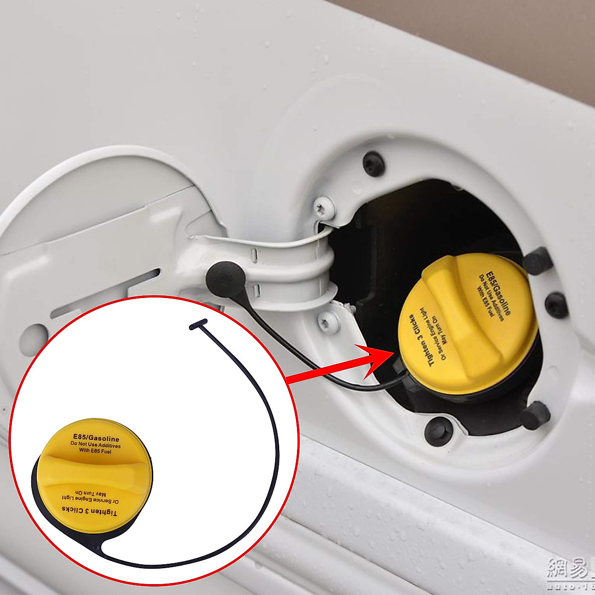 E85 Fuel Tank Cap,Gas Cap Compatible With Chevy GMC Cadillac - 2007-2011 Avalanche, Silverado 1500, Suburban 1500, Tahoe, 2007-2011 Sierra 1500, Yukon, 2009-2011 Escalade,Replace# GT295, 20915990