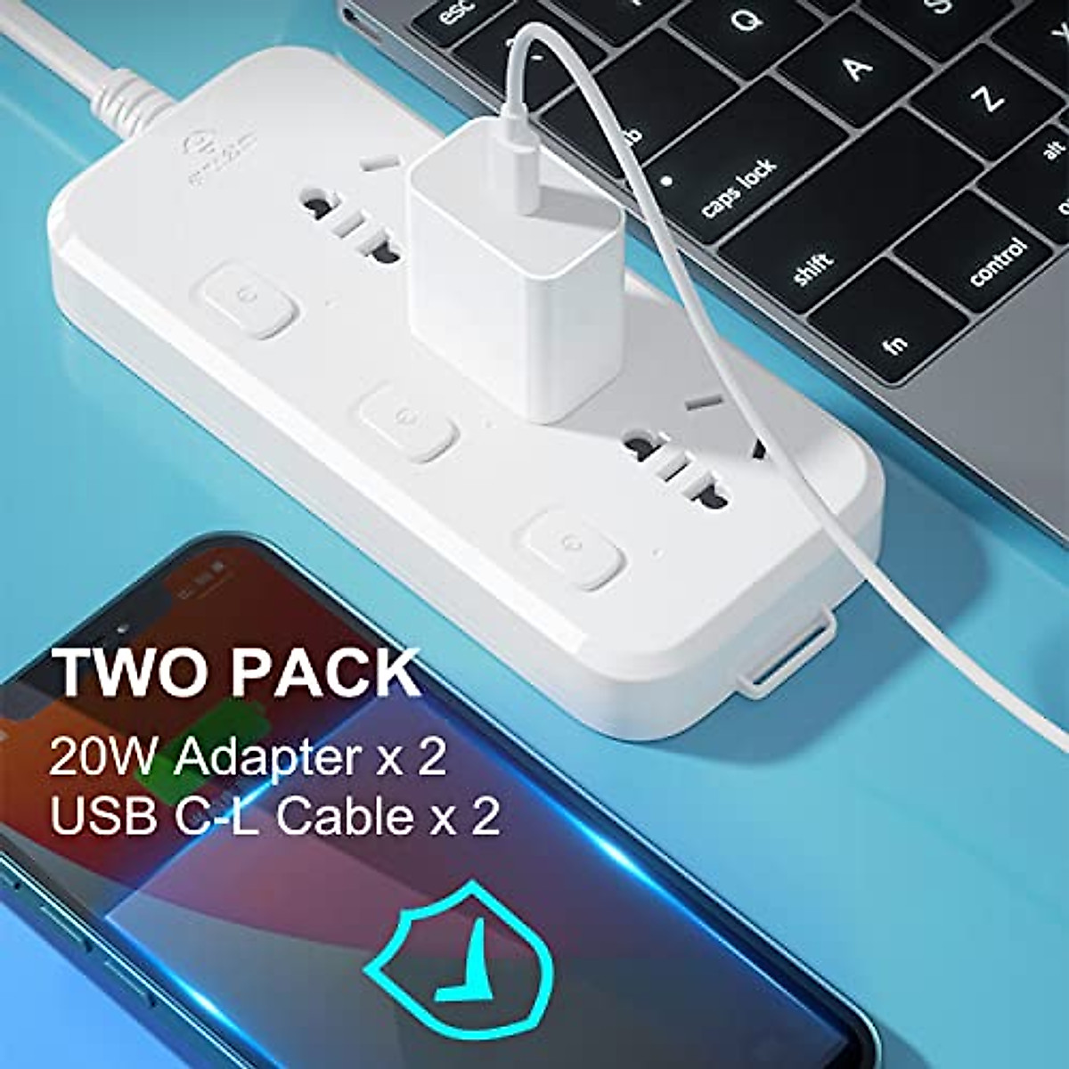 iPhone 14 Charger 20W Adapter for iPhone 13/12/11/14 Series, PD Power Adapter[2-Pack] Wall Plug with 5Ft Charging Cable for iPhone 14/14 Pro/14 Pro Max/14 PLUS/10/9/8