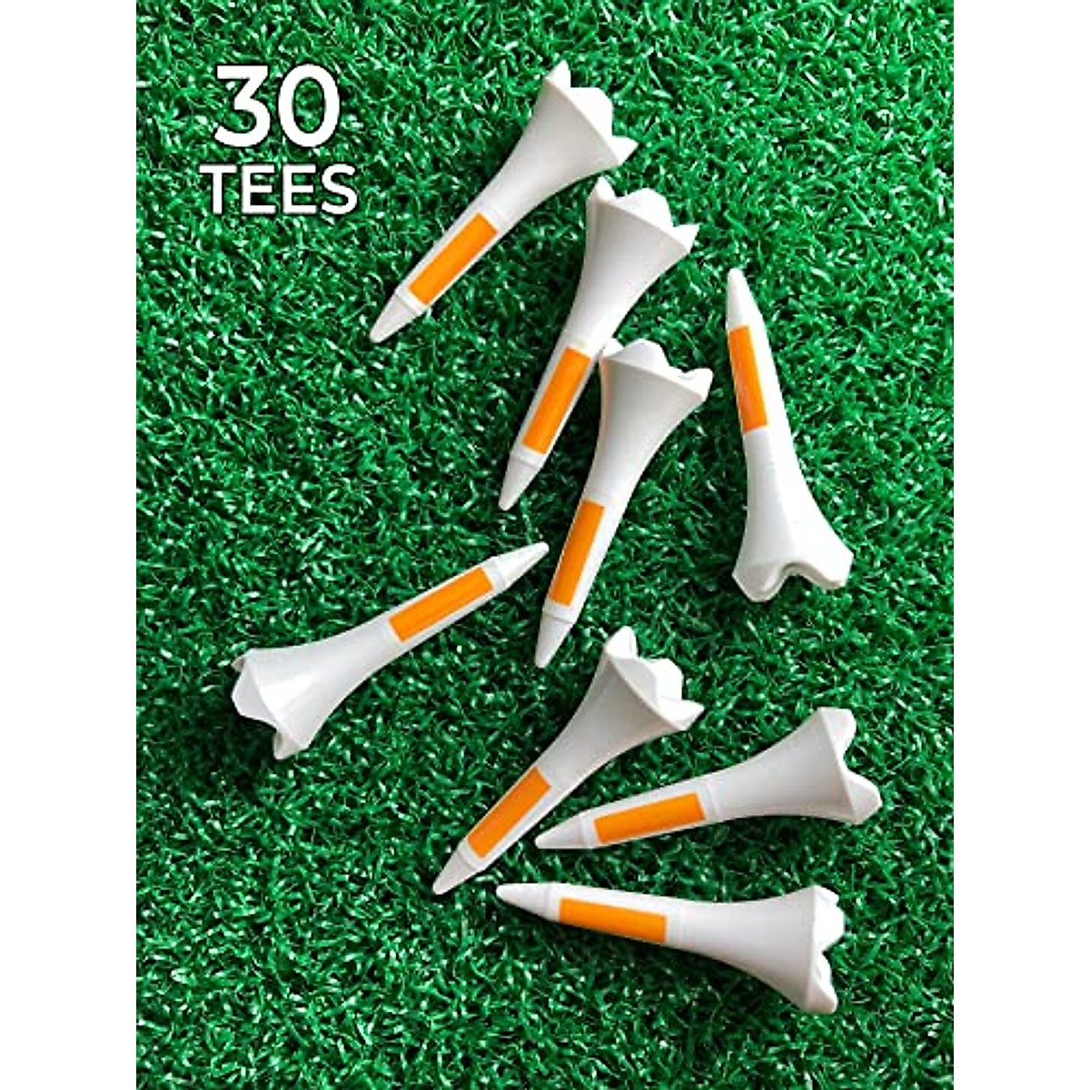 Pride Performance Professional Tee System Plastic Golf Tees (Pack of 30), 1 1/2-Inch