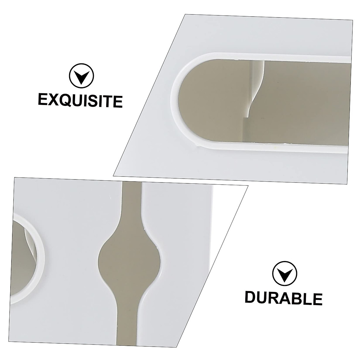 Housoutil 3 Pcs Box Garbage Bag Storage Box Wall Mount Shelf Food Wrap Dispenser Wall Garbage Bag Dispenser Plasticbag Holder Wall Mounted Shelves Car Mount Extractive Kitchen Paper White Pp