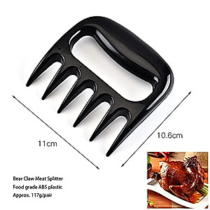 Barbecue Meat Claws for Shred, Cut, Stocking Stuffers for Men, Friend Box | Grilled Chicken Splitter | Multi-Purpose BBQ Fork Accessory for Beef, Pork