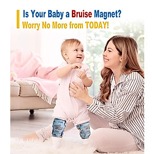 Simply Kids Baby Knee Pads for Crawling (2 Pairs) Rodilleras para Bebe, CPSIA Certified - Infant Knee Protector for Toddler, Girl, Boy, Crawler