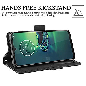 HualuBro Oppo Reno 5A Case, Magnetic Full Body Protection Shockproof Flip Leather Wallet Case Cover with Card Slot Holder for Oppo Reno 6 Pro Plus 5G Phone Case (Black)