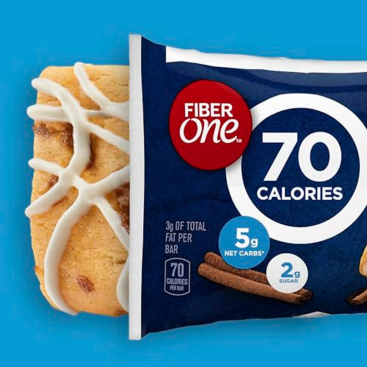 Fiber One 70 Calorie Soft-Baked Bars, Cinnamon Coffee Cake, 18 ct