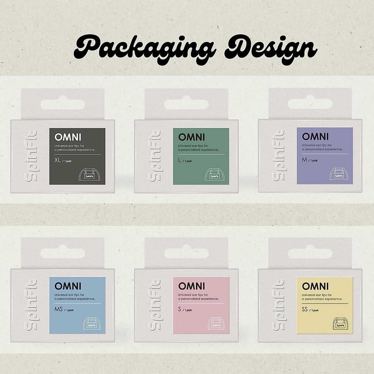 SpinFit Omni for True Wireless Earbuds & IEMs - SS - Patented Silicone Eartips for Replacement (1 Pair) (3.7 mm Nozzle Dia.)