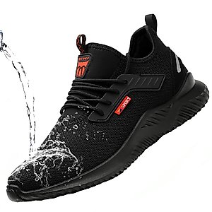 Waterproof Steel Toe sneakers Men Lightweight Composite Indestructible Shoes Safety Alloy Slip Resistant Tennis Roofing Construction Work Shoes zapatos de trabajo para hombres seguridad acero