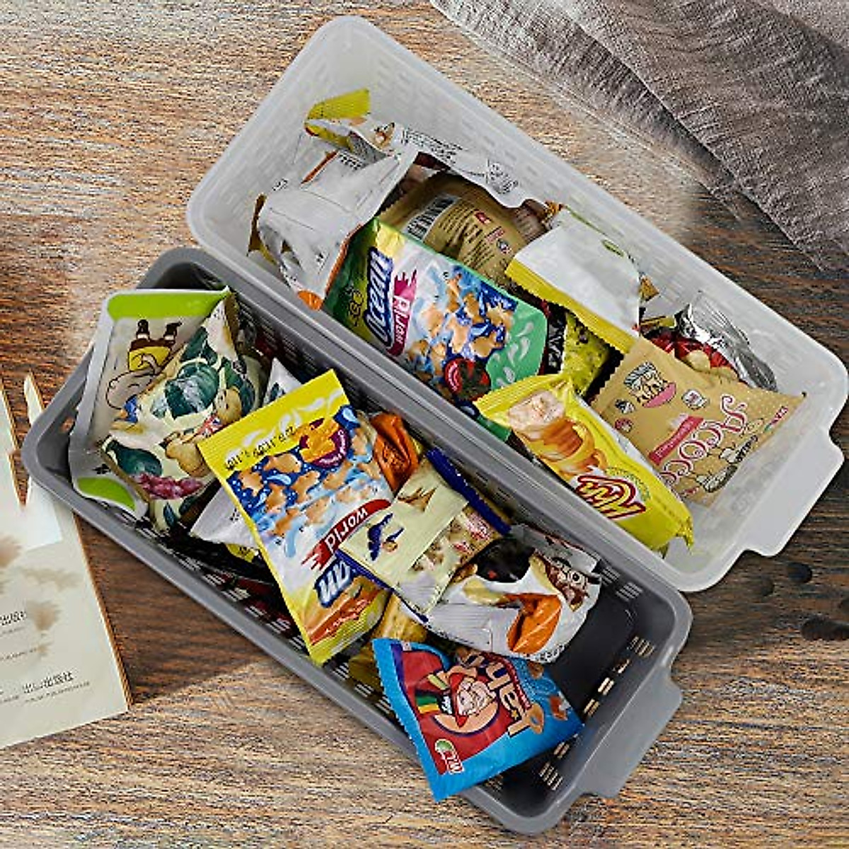 DynkoNA Small Storage Baskets Set of 6, Plastic Baskets For Organizing