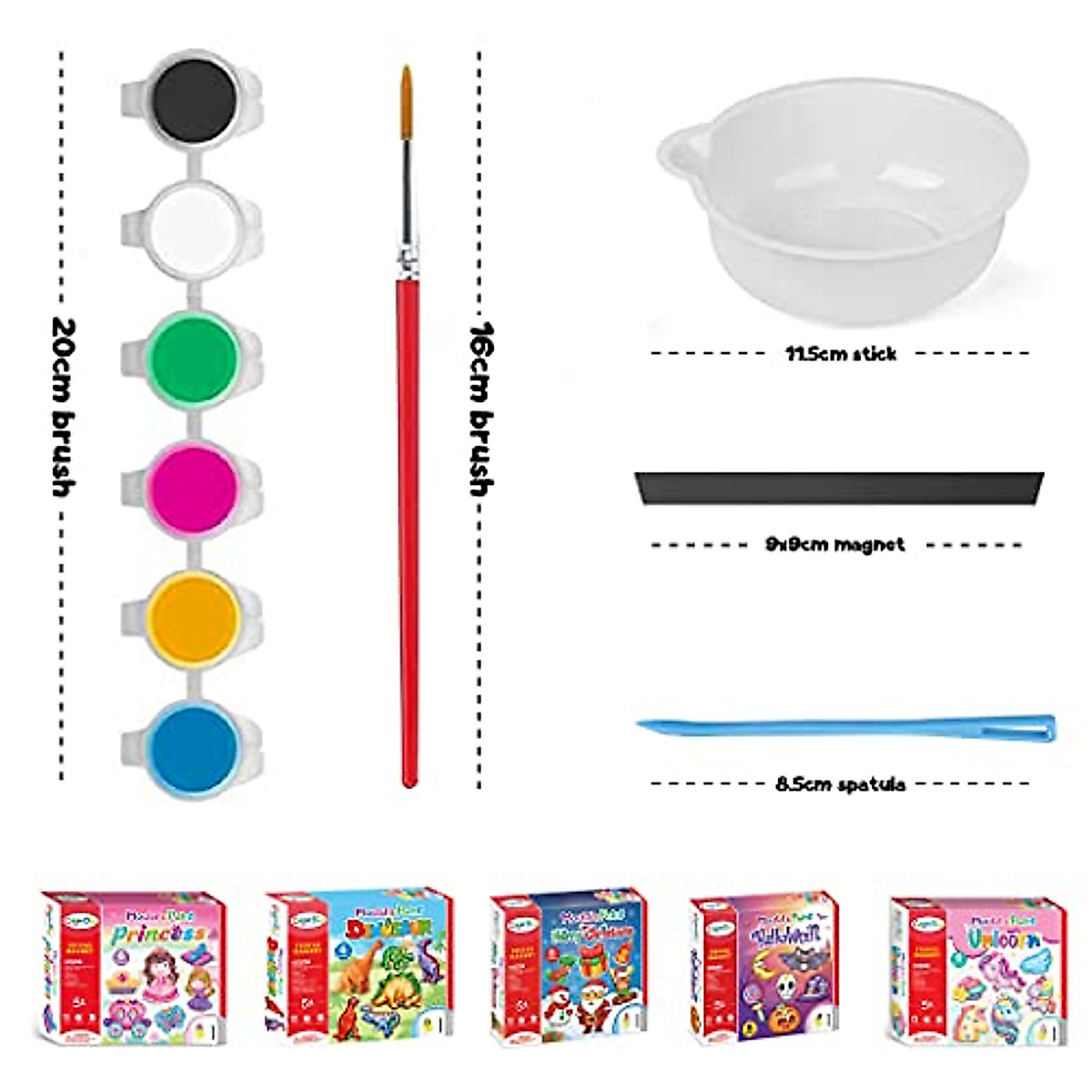 BUDDY N BUDDIES Mould and Coloring Gypsum, DIY Arts & Crafts Sculpture Kit, DIY Toy for Kids (Halloween)