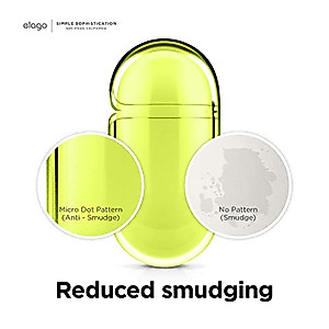 elago Clear Case Compatible with AirPods 3 Case Cover - Compatible with AirPods 3rd Generation Case 2021 with Keychain, Gel Tape Included, Reduced Yellowing, Protective, Wireless Charging[Neon Yellow]