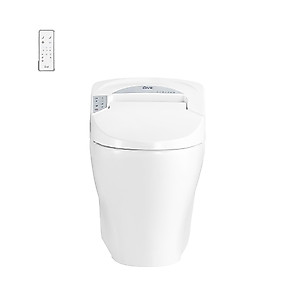 Miseno MT-YOSE32-15WST Yosemite 1.27 GPF One-Piece Elongated Toilet – Bidet Seat Included - White