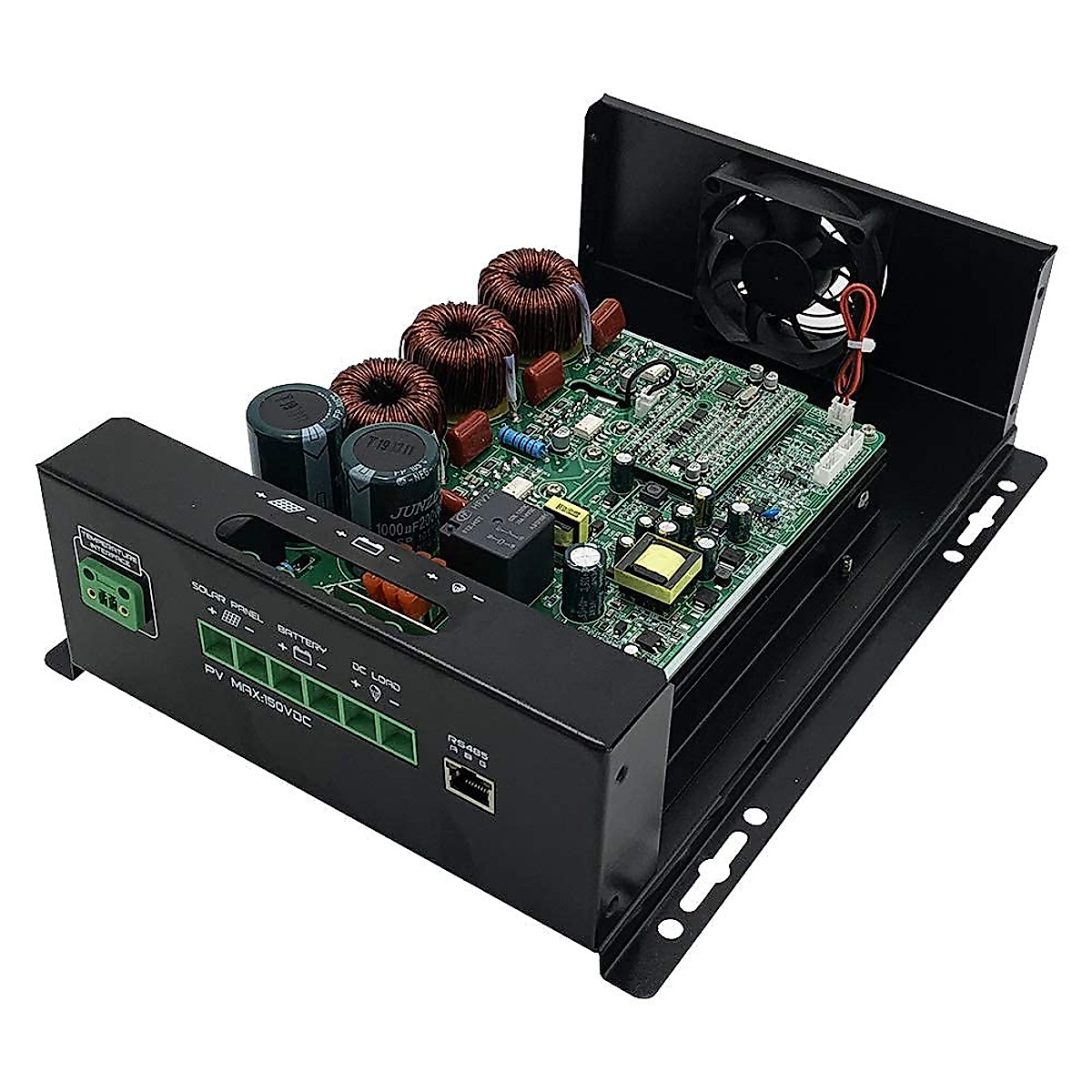 60A MPPT Solar Charge Controller 12V 24V 36V 48V Auto Battery Regulator, Solar Panel Max 150V Input for Lithium, Sealed, Gel, and Flooded Batteries (Yellow)