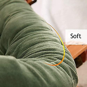 CEFRAX Thick Indoor Recliner Cushions Garden Patio Sun Lounger High Back Crystal Velvet Bench Seat Cushion Rocking Chair Pads