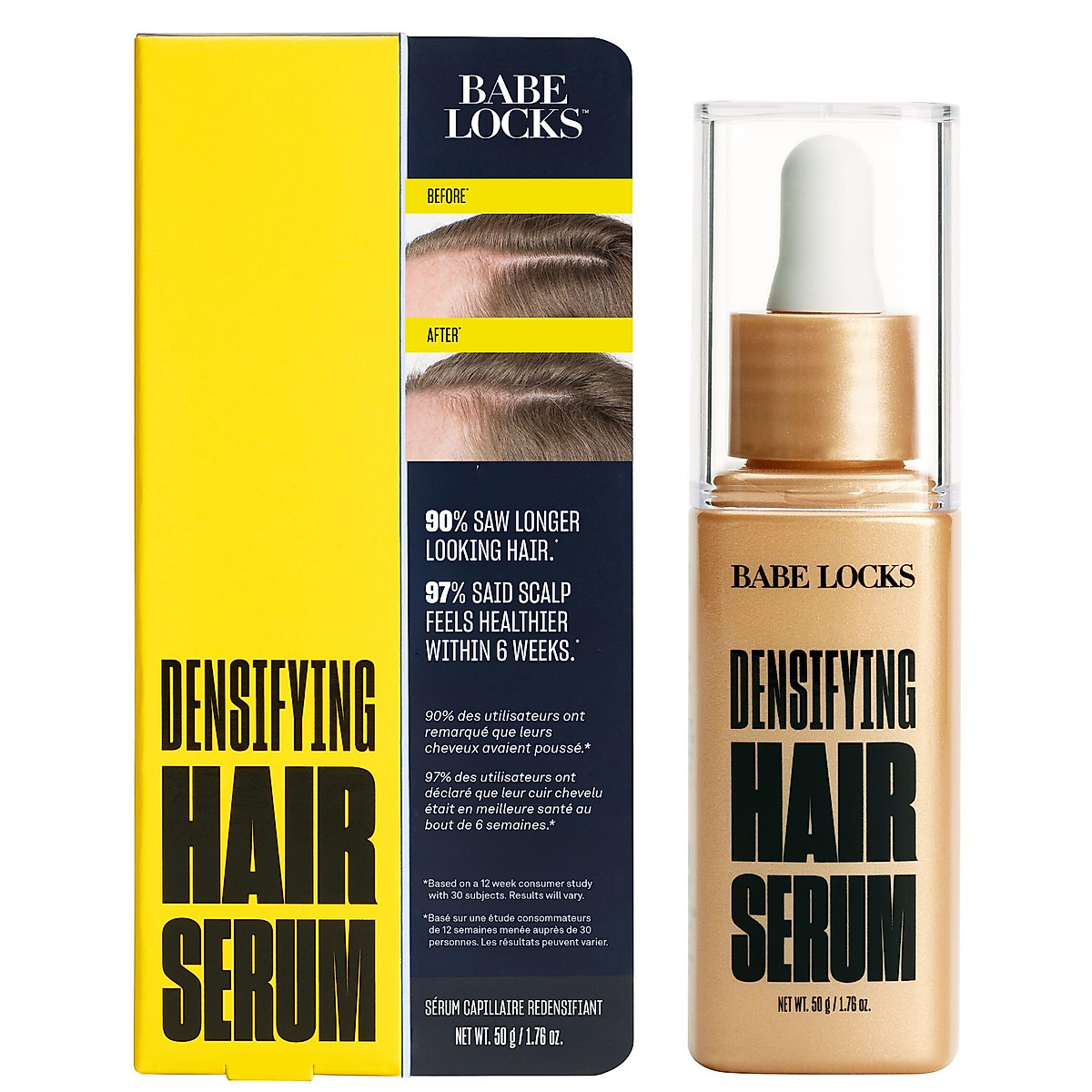 Babe Original Locks Densifying Hair Serum for Men and Women, Promotes Thickness in Thinning Hair & Hair Loss