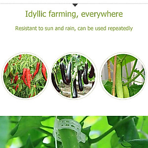 Acronde 200PCS Plant Support Clips, Tomato Clip, Crop Clip, Vine Fixing Clips for Fixation of Tomato, Sweet Pepper, Eggplant, and Fruit Vegetables