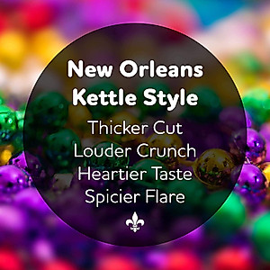 Zapp's New Orleans Voodoo Potato Chips, 42 Count - Crunchy, Gluten Free Snack with Salt, Vinegar, and Smoky BBQ Flavors