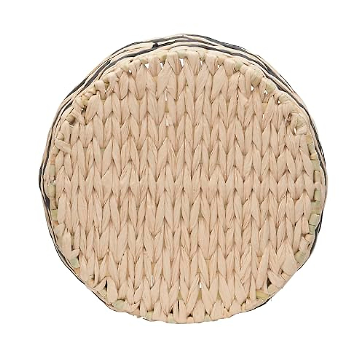 Household Essentials, Natural and Black Cattail and Paper Zee Basket