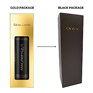 Onyx Magnifique Indoor & Outdoor Tanning Lotion with Bronzer and Accelerator - Bronzing Lotion for Dark Tan Result - Luxury Tanning Lotion with Push-Up Complex Coffee Blend - Lightweight Formula