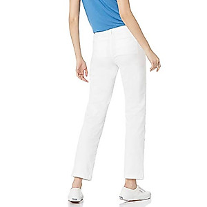 Amazon Essentials Women's Stretch Twill Chino Pant (Available in Classic and Curvy Fits), Bright White, 8