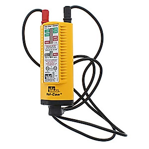 IDEAL INDUSTRIES INC. 61-076 Vol-Con Solenoid Voltage Tester with Vibration Mode, AC/DC Voltage Level Testing, CATIII for 600v, Yellow