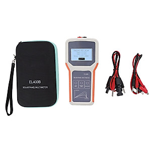 Multimeter, Upgraded LCD Solar Panel Multimeter Multifunctional LCD Solar PV Panel MPPT Tester with Backlight for Photovoltaic Panel for Measuring Voltage, Current, Resistance, Tests Live Wire
