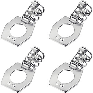 Frienda 4 Pieces Water Heater Cam Lock Metal Water Heater Door Latch RV Camper Hot Water Heater Cover Door Latch Fastener, Silver Color