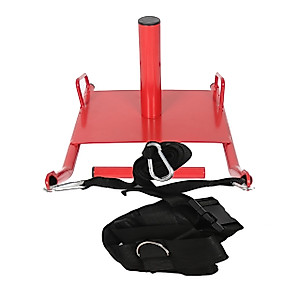7BLACKSMITHS Power Speed Sled w/Harness&Padded Weighted Drag Sport Training Running Football Sled for Fitness Strength Training and Athletic Exercise