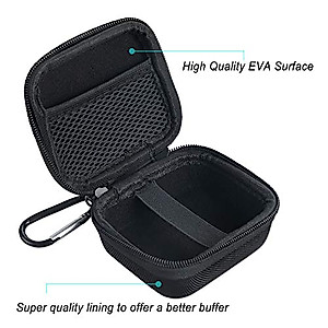 Geiomoo Compatible with Beats Fit Pro Headphone Hard Carrying Case Cover, Portable Shockproof Travel Protective Bag with Carabiner (Black)