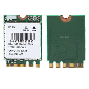 5G 867Mbps Bluetooth 4.1 Network Card, Game M.2 NGFF Adapter,for Killer -AC 1535 Band (2.4 GHz 5 GHz) 802.11ac NGFF M.2,for Notebook, Plug and Play