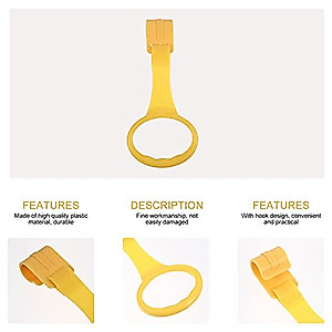 Kisangel Baby Crib Pull Ring Baby Toddler Walking Assistant Pull Up Ring Safety Activity Gym Toys for Baby Toddler Infant Parents Random Color 4pcs